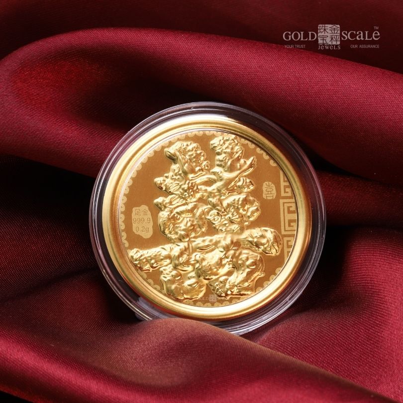 999 Gold 囍 Prosperity Red Packet Coin – Goldscale