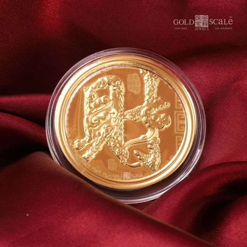 999 Gold 财 Prosperity Red Packet Coin – Goldscale