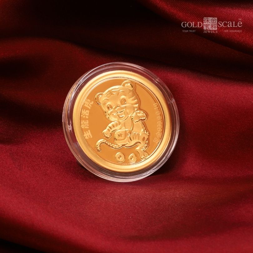 999 Gold 生龙活虎 Prosperity Zodiac Tiger Red Packet Coin – Goldscale